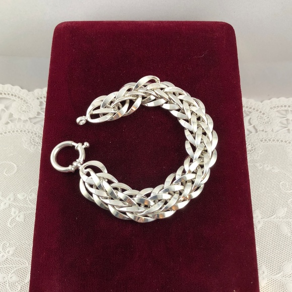 Orme | Jewelry | Orme Woven Or Braided 925 Sterling Silver Bracelet | Poshmark
